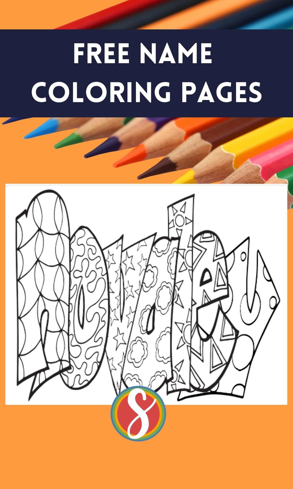 NOVALEY Free Name Coloring Page — Stevie Doodles