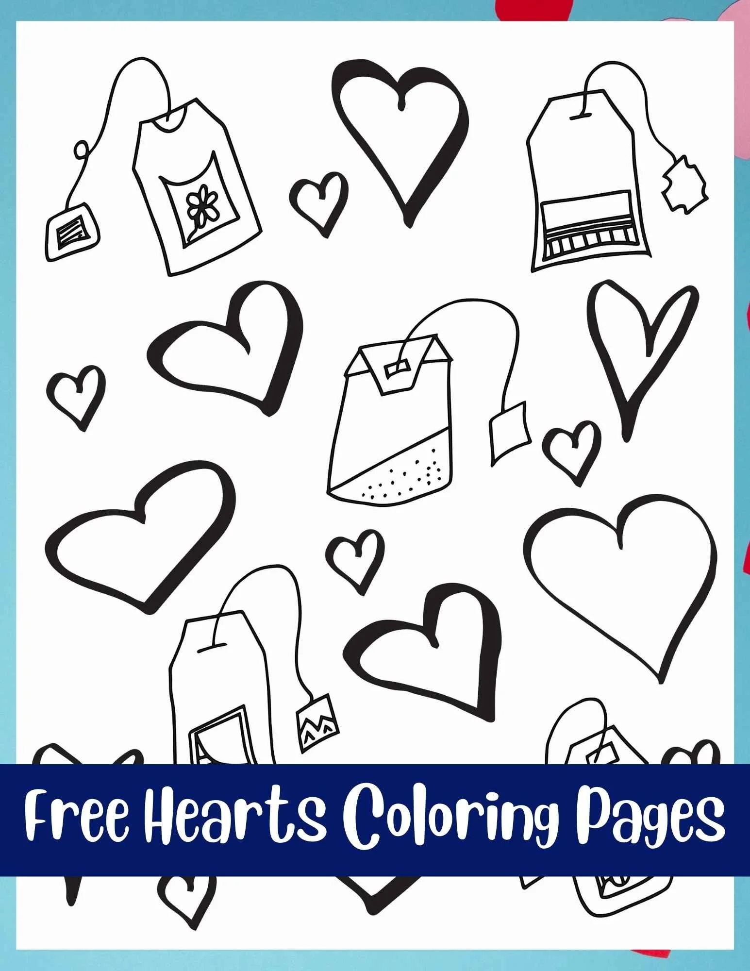Free Heart Coloring Pages — Stevie Doodles