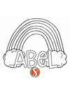 ABEL Free Name Coloring Pages — Stevie Doodles