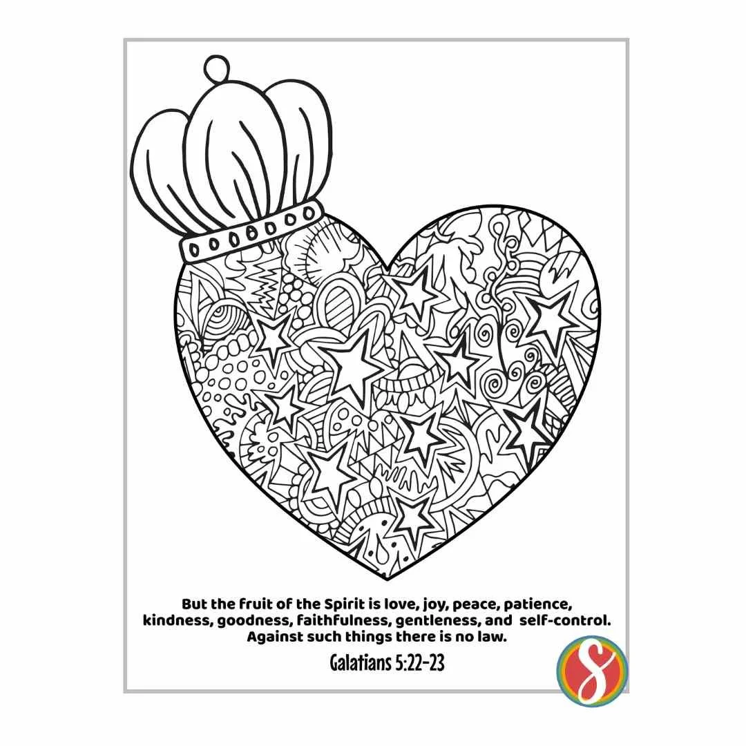 100+ Free Fruit Of The Spirit Coloring Pages — Stevie Doodles