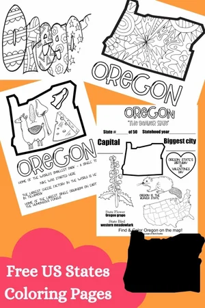 Free Oregon Coloring Pages — Stevie Doodles