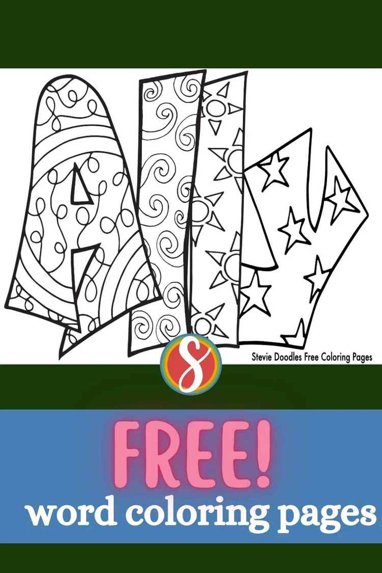 Free Ally Coloring Page — Stevie Doodles