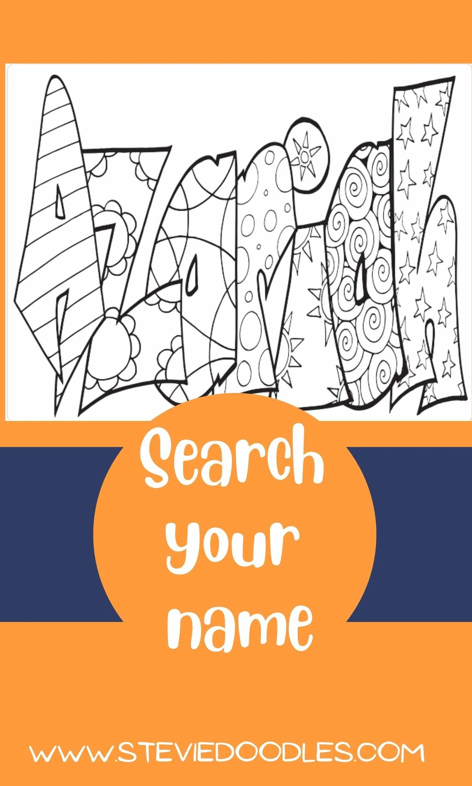 Free Azariah Coloring Page — Stevie Doodles