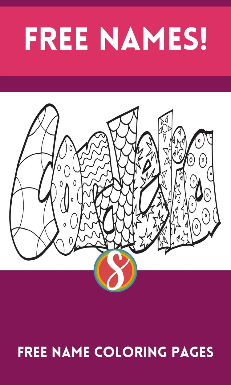 Free CORDELIA Name Coloring Page Printable — Stevie Doodles