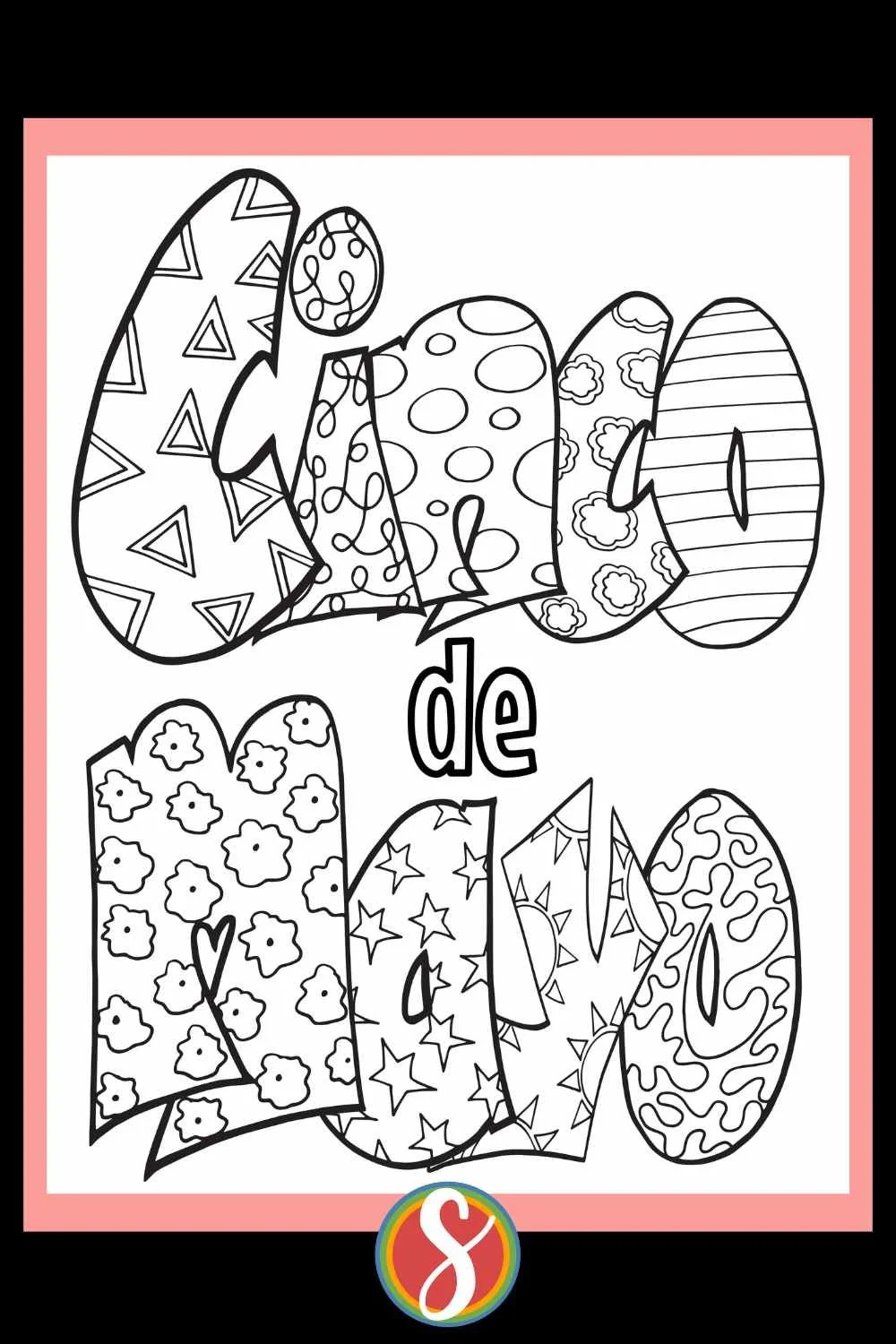 Free Cinco De Mayo Coloring Page — Stevie Doodles