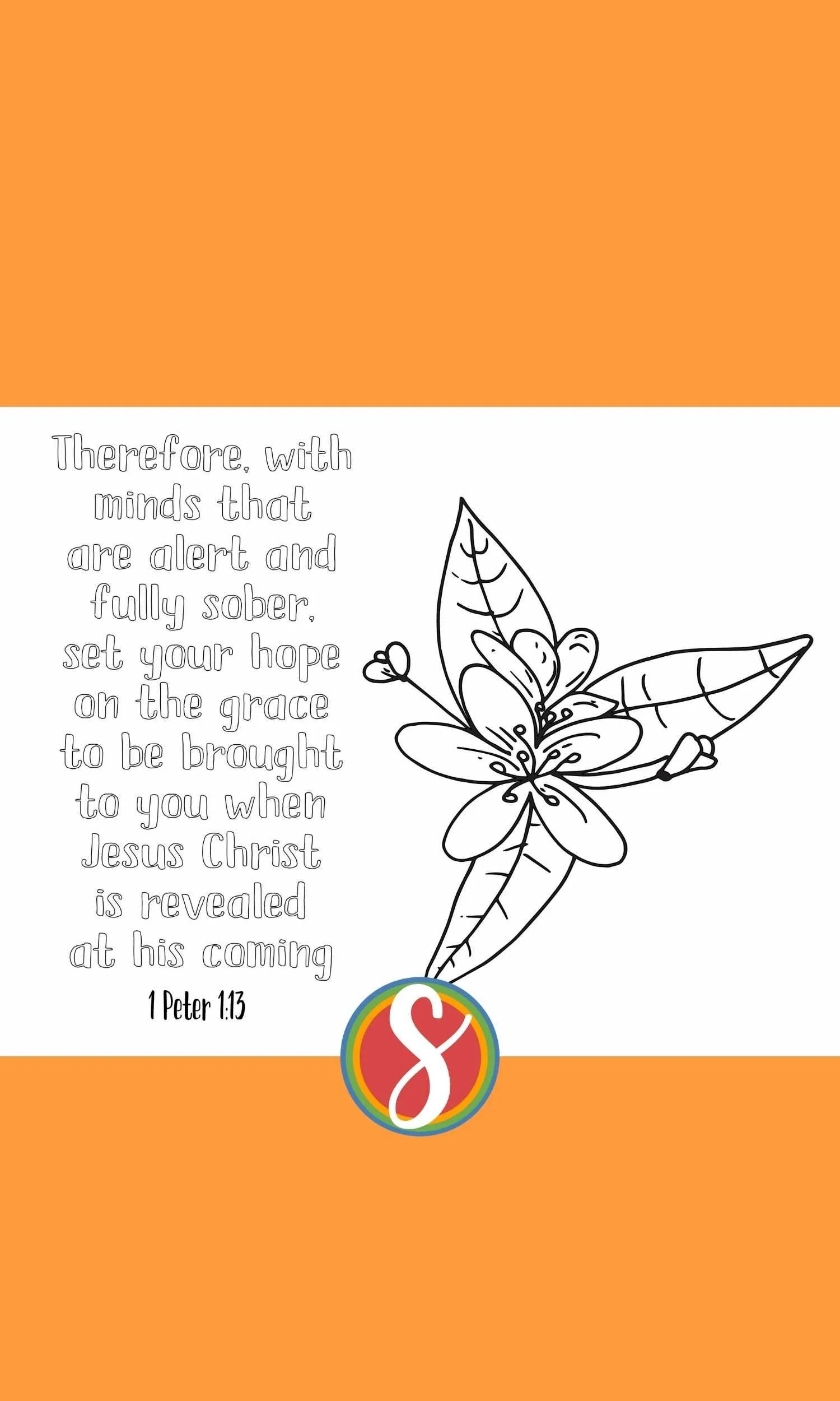Free Hope Bible Verse Coloring Page — Stevie Doodles