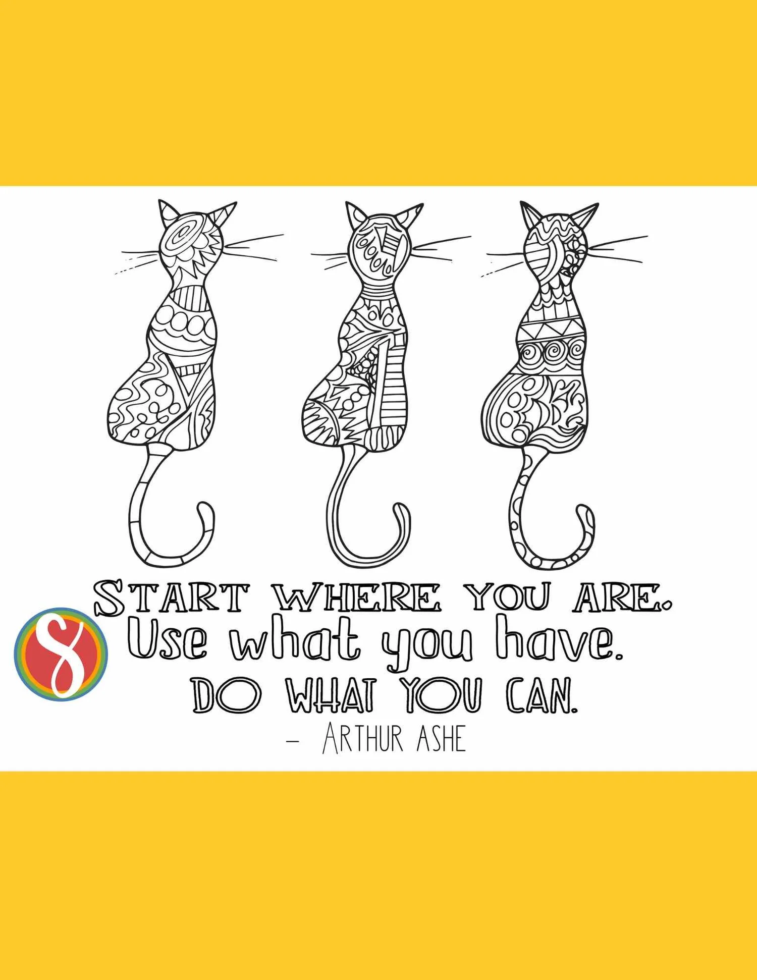 Free Creativity Quote Coloring Pages — Stevie Doodles