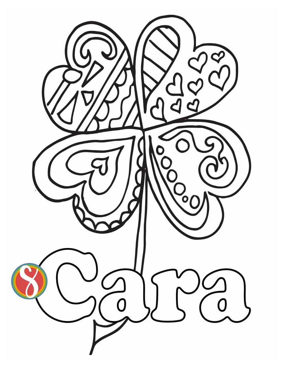 Free CARA Coloring Page — Stevie Doodles