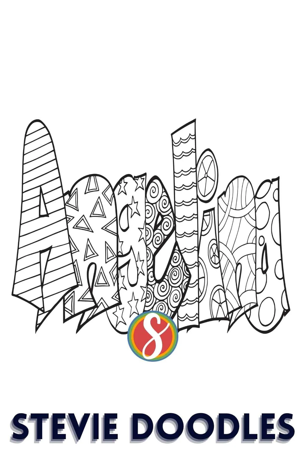 Free Angelina Coloring Page — Stevie Doodles