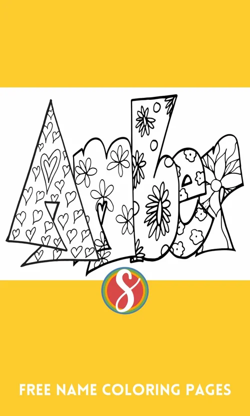 Free Amber Coloring Pages — Stevie Doodles