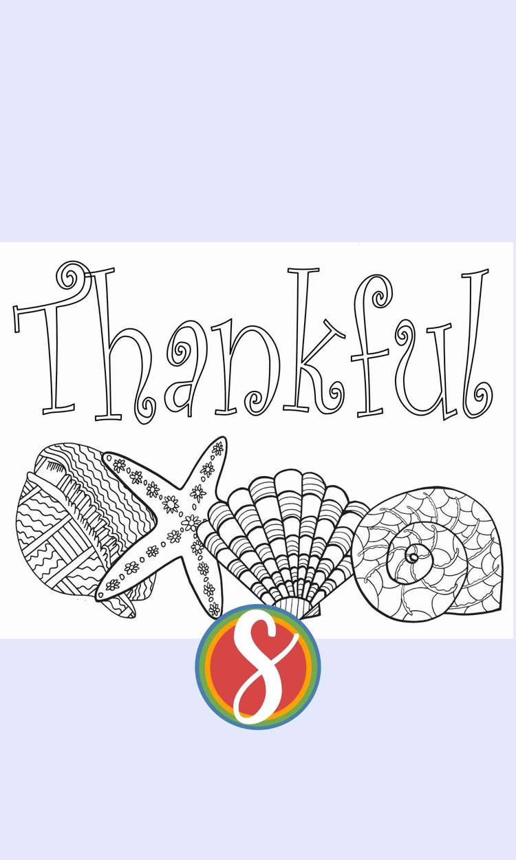 25 + Free Gratitude Coloring Pages For Kids — Stevie Doodles