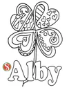 Free ALBY Name Coloring Pages — Stevie Doodles