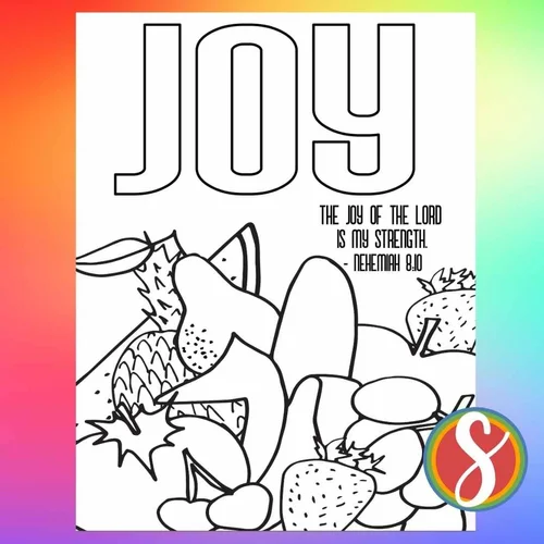 Free Joy Coloring Pages — Stevie Doodles