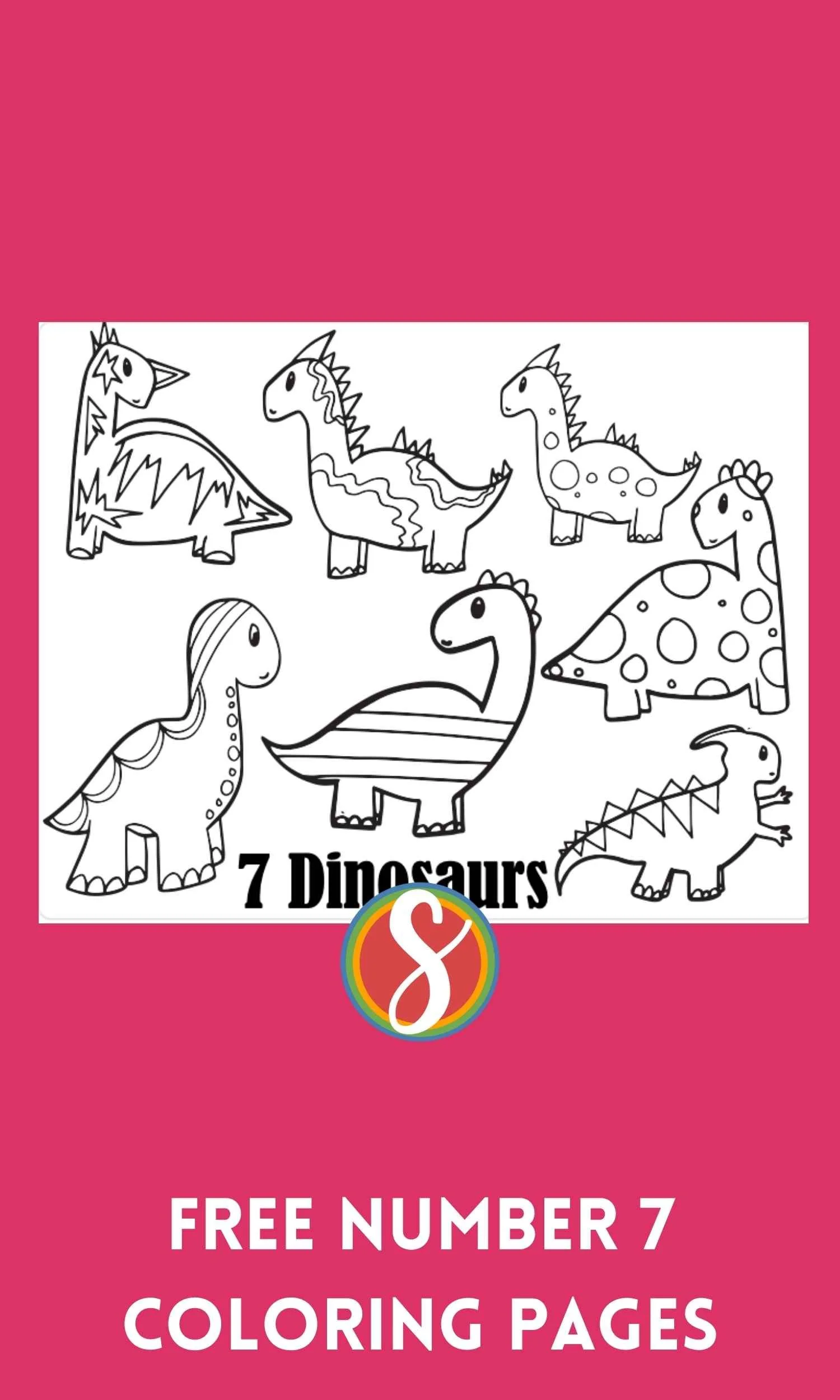 10 Free Number 7 Coloring Pages — Stevie Doodles