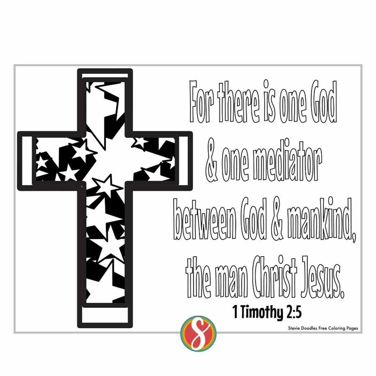 Free 1 Timothy Scripture Coloring Pages — Stevie Doodles
