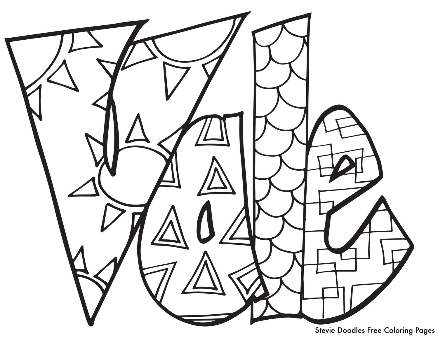 Free VALE Coloring Page — Stevie Doodles
