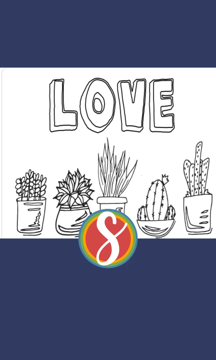 Free Love Coloring Pages — Stevie Doodles