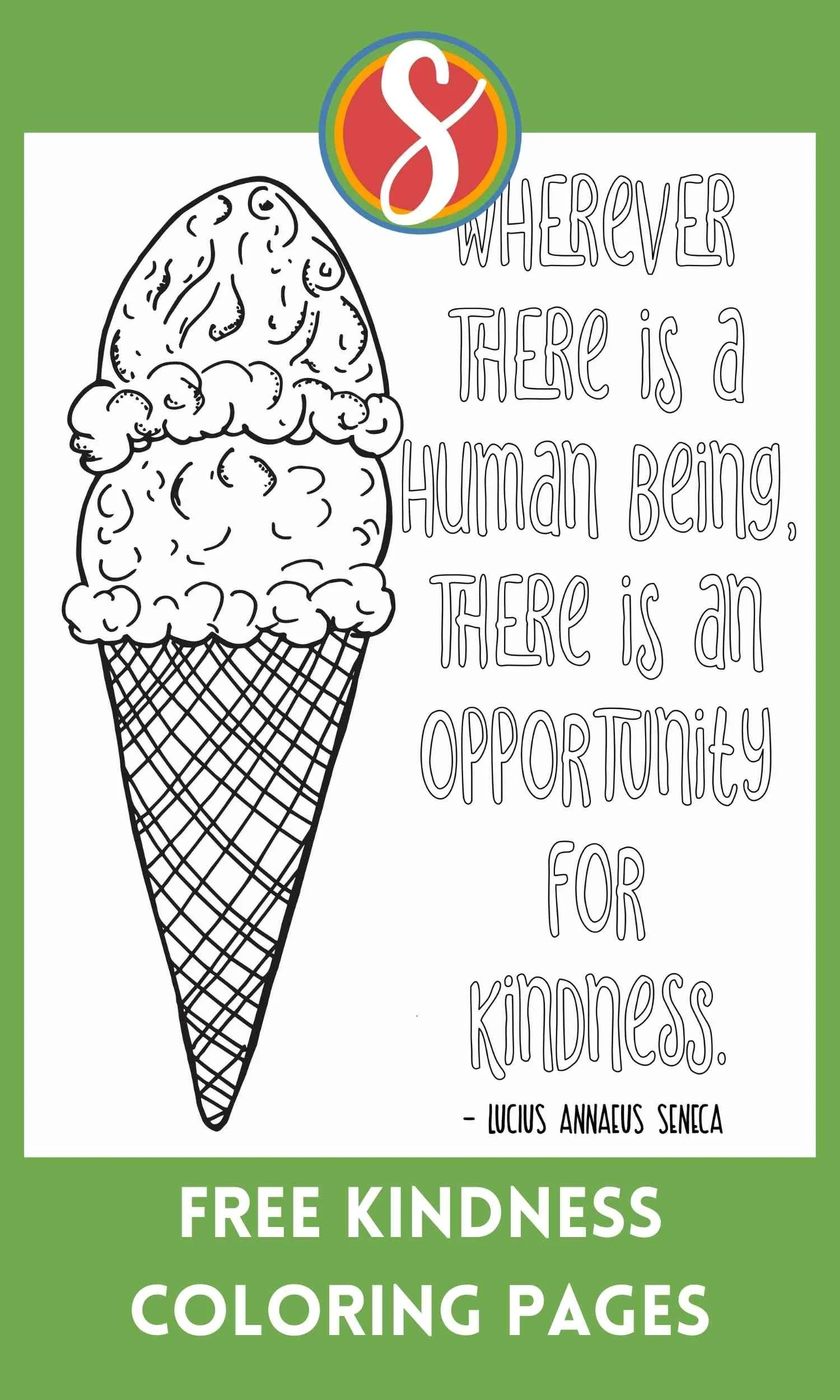 25 Free Kindness Quote Coloring Pages — Stevie Doodles Free Printable ...