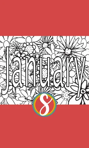 January Coloring Pages — Stevie Doodles