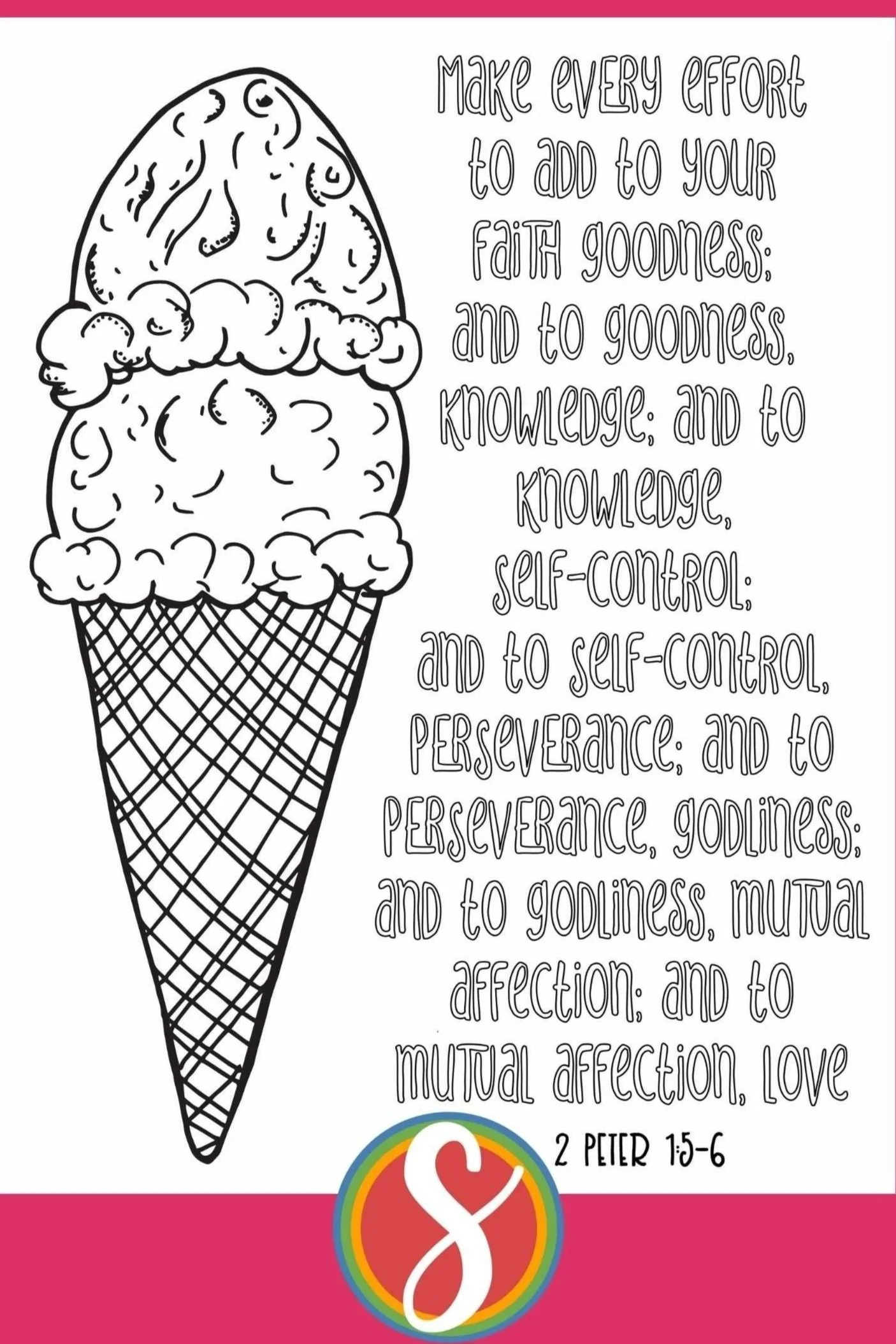 Free 2 Peter Coloring Pages — Stevie Doodles