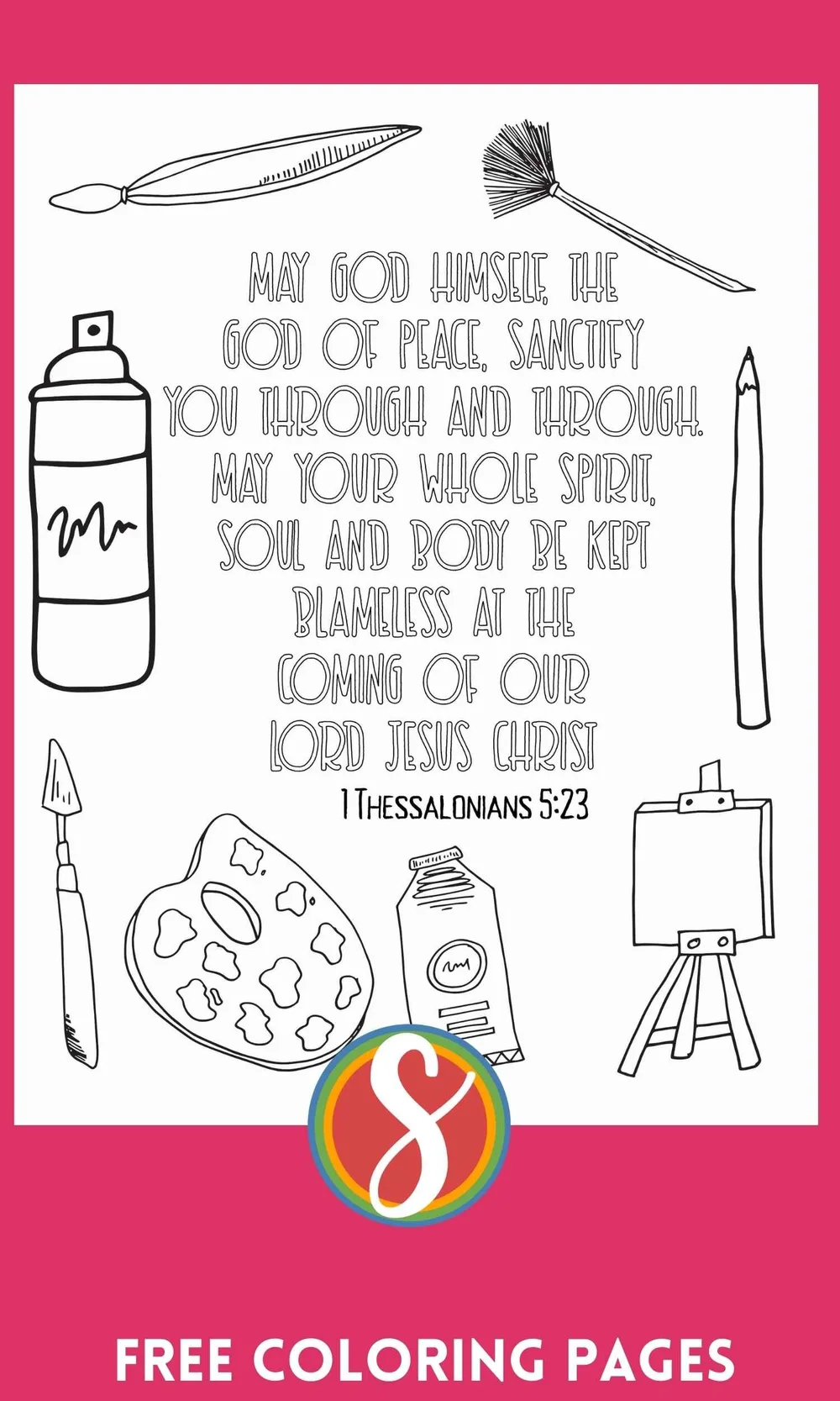 Free 1 ThessaloniansColoring Pages — Stevie Doodles