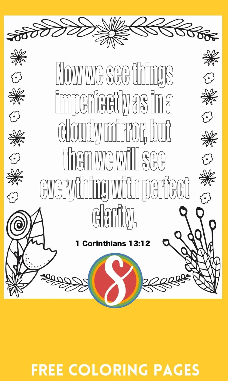 10 Free 1 Corinthians Coloring Pages — Stevie Doodles