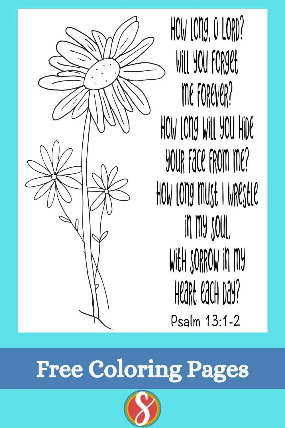 Psalms 11 - 20 - Free Coloring — Stevie Doodles