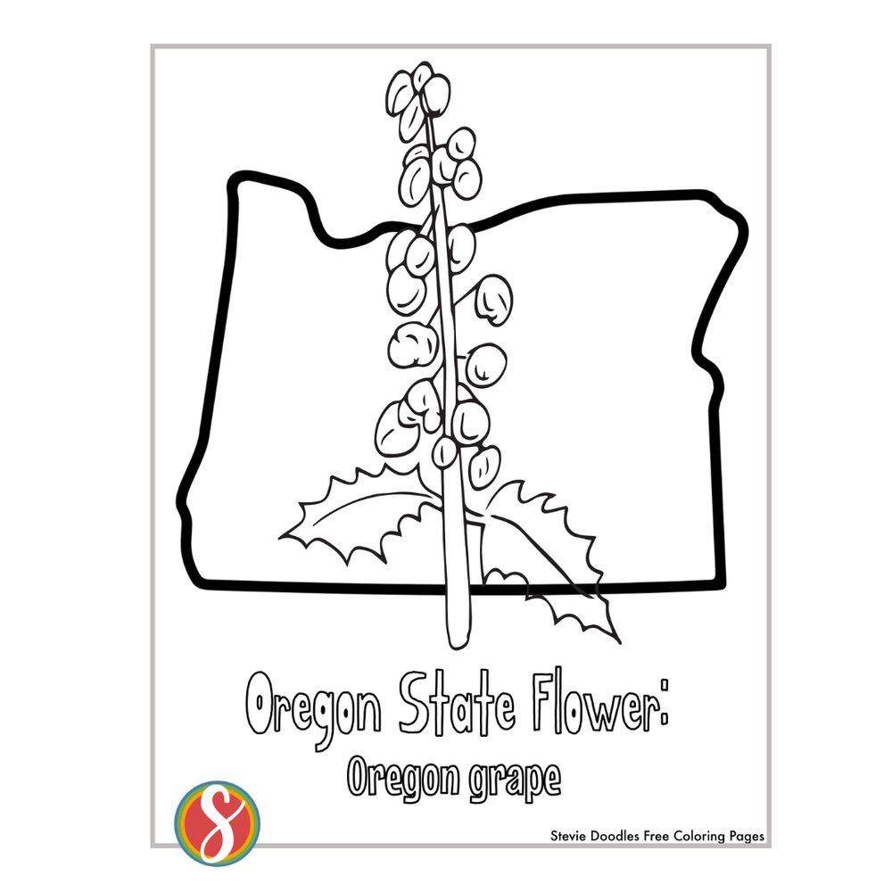 Free Oregon Coloring Pages — Stevie Doodles