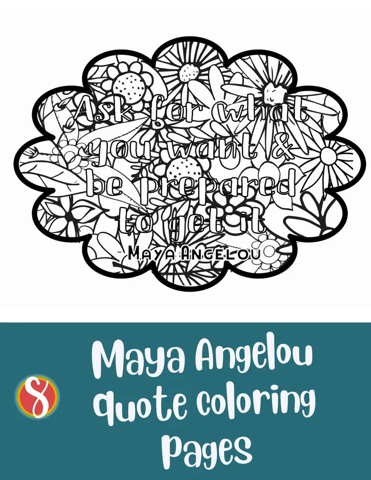 30+ Free Inspirational Quote Coloring Pages — Stevie Doodles