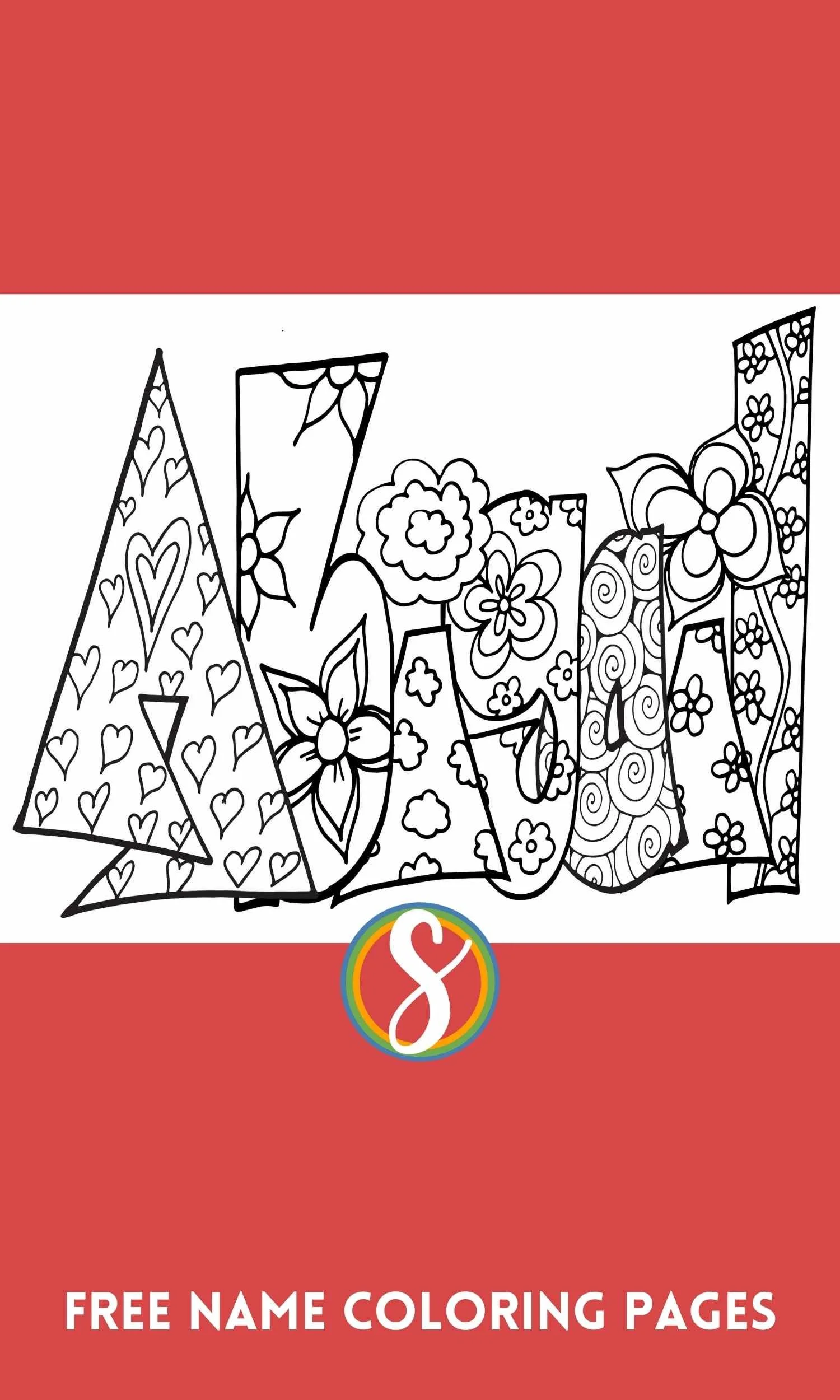 Free Abigail Coloring Pages — Stevie Doodles