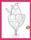 Free Ice Cream Sundae Coloring Page — Stevie Doodles