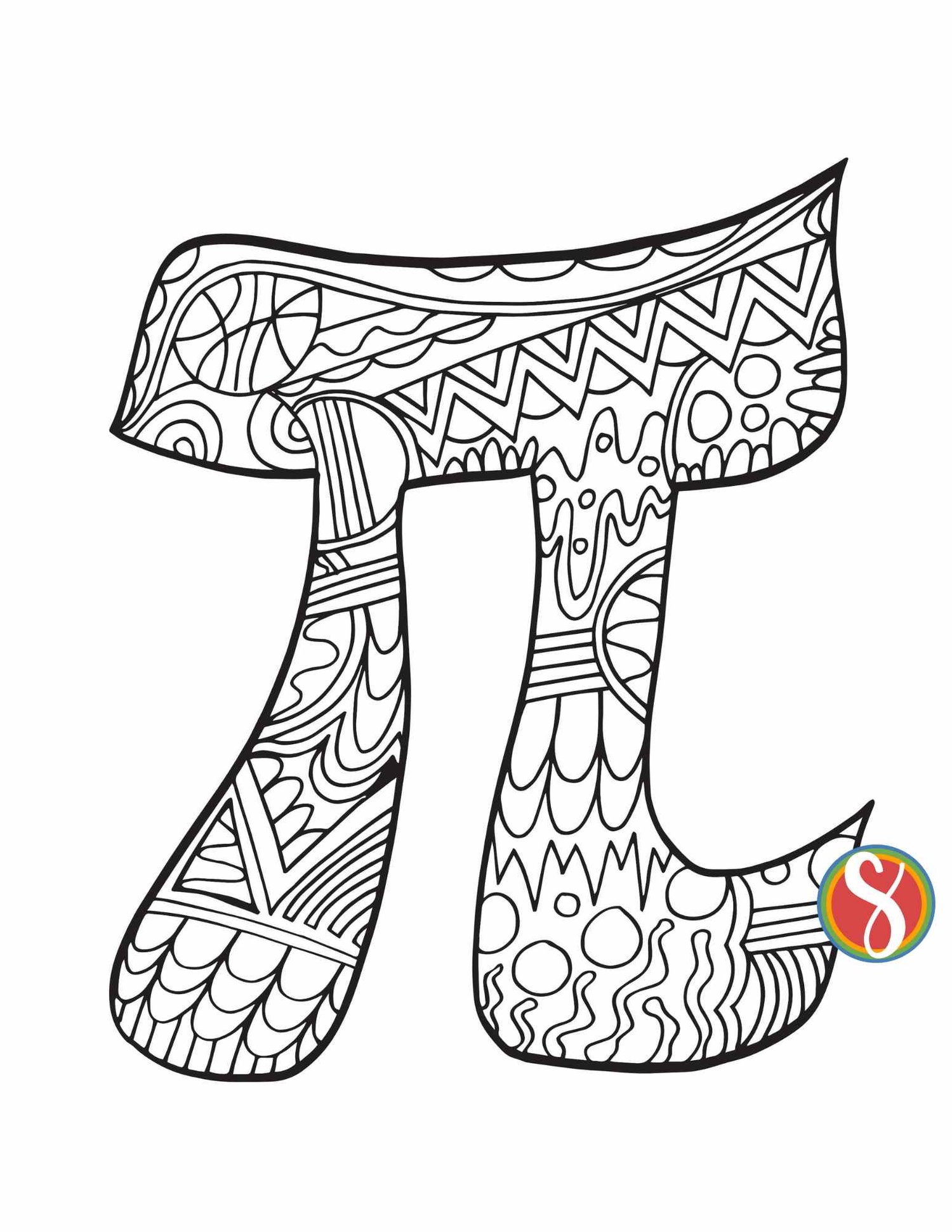 Free Pi Day Coloring Pages — Stevie Doodles Free Pi Day Coloring Pages — Stevie Doodles