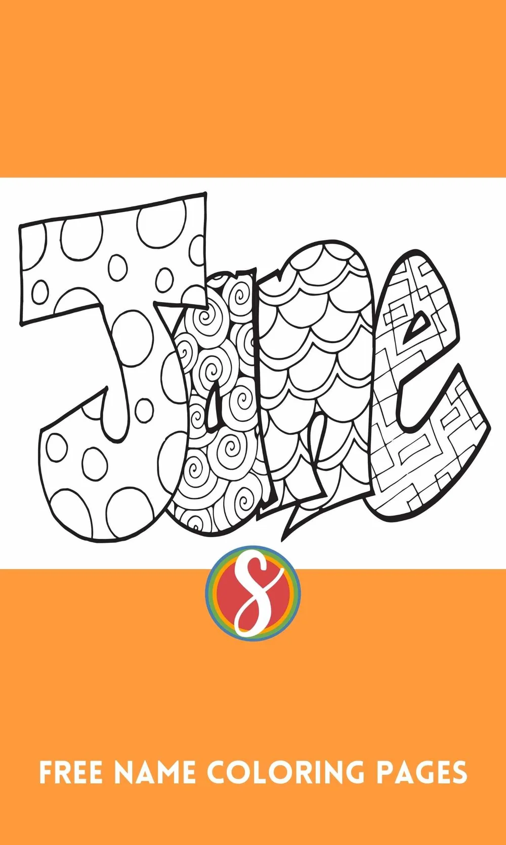 JANE - Free Printable Princess Style Jane Coloring Page — Stevie Doodles