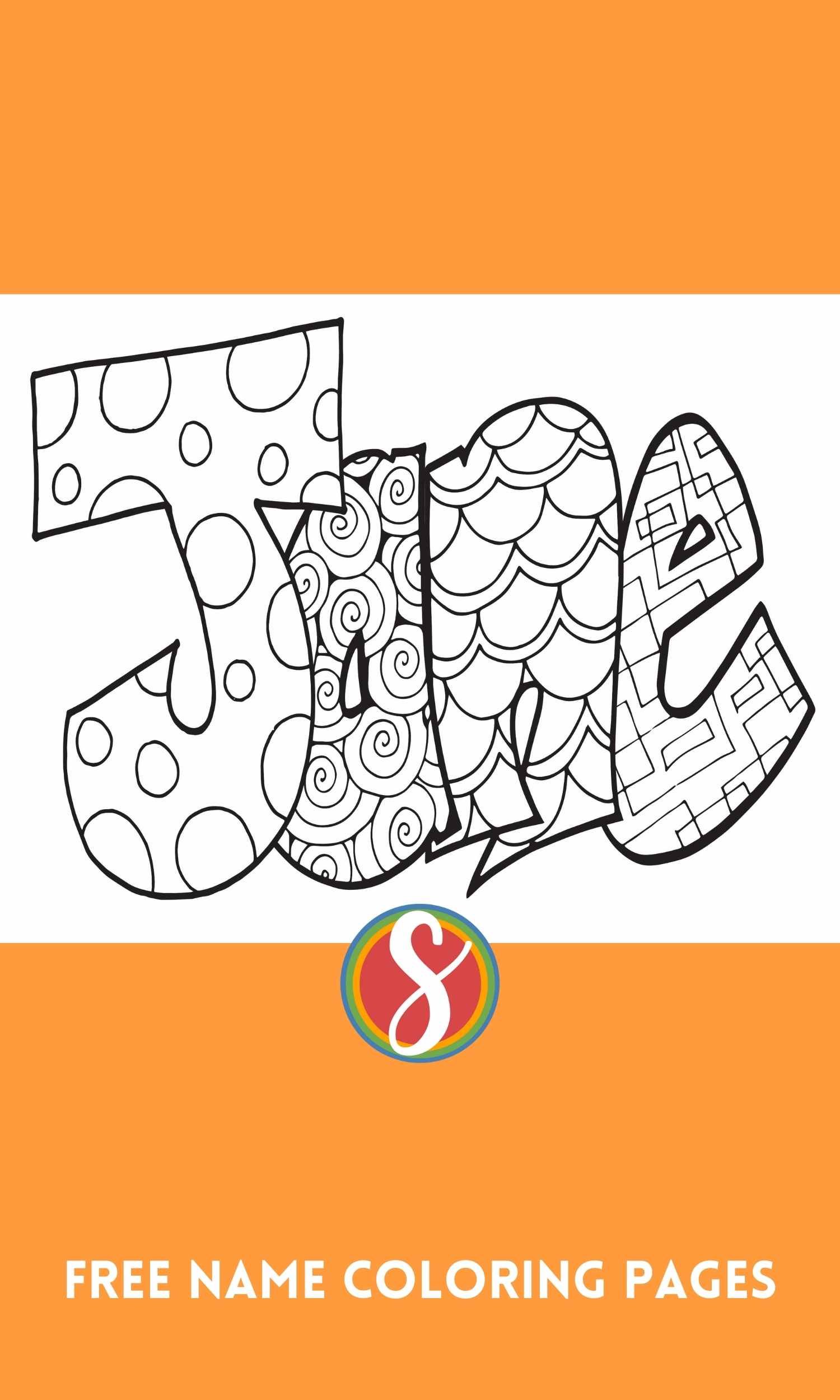 JANE - Free Printable Princess Style Jane Coloring Page — Stevie Doodles