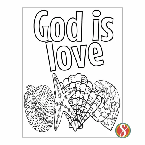 God Is Love Coloring Pages — Stevie Doodles