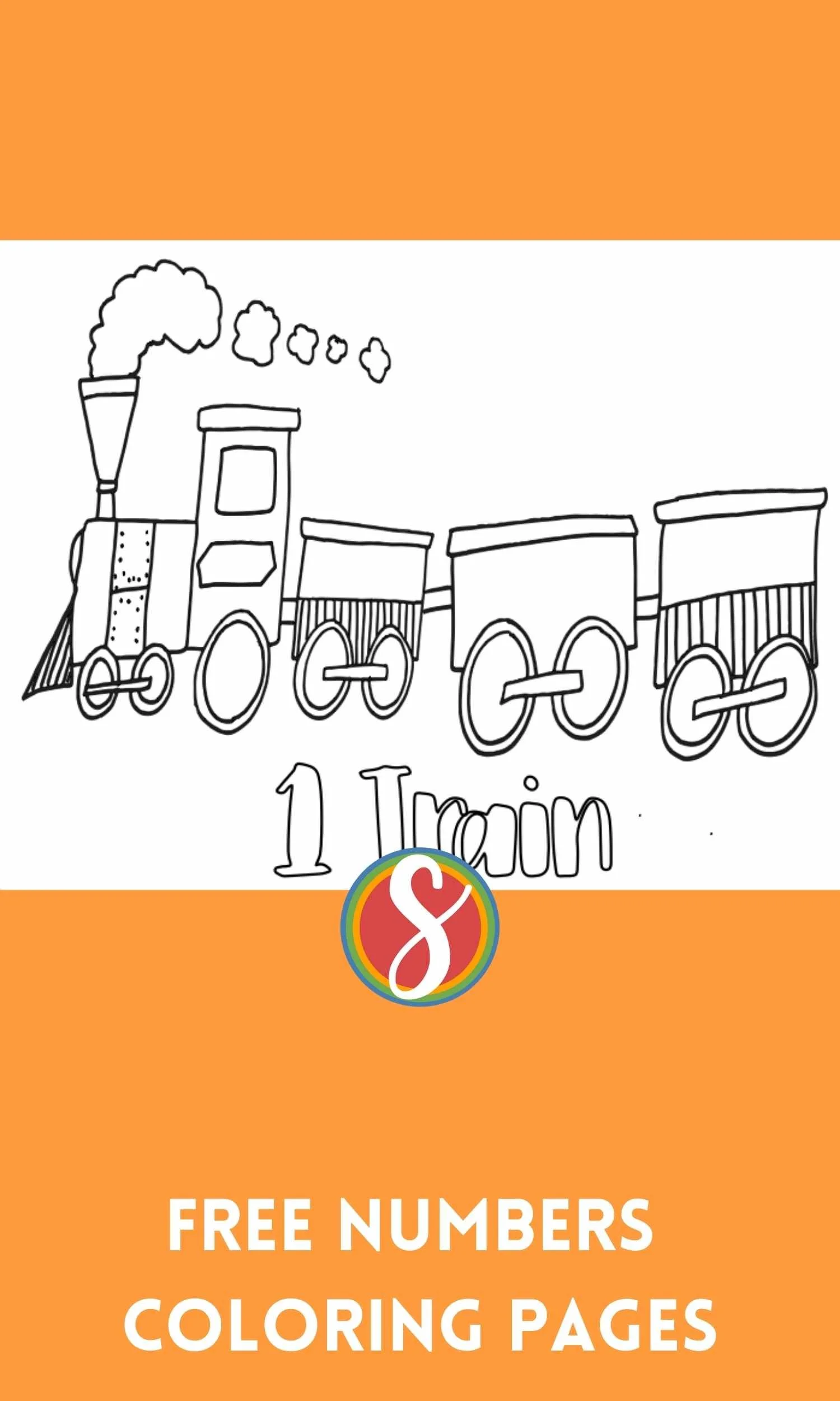 Free #1 Coloring Pages — Stevie Doodles