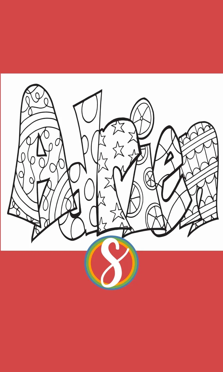 Free Adrien Coloring Page — Stevie Doodles