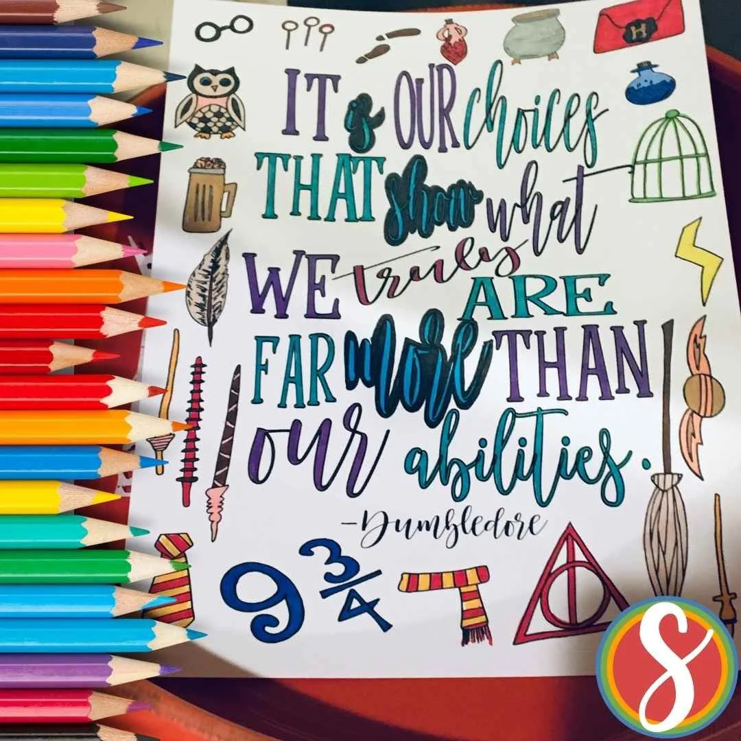 Harry Potter Coloring Pages — Stevie Doodles
