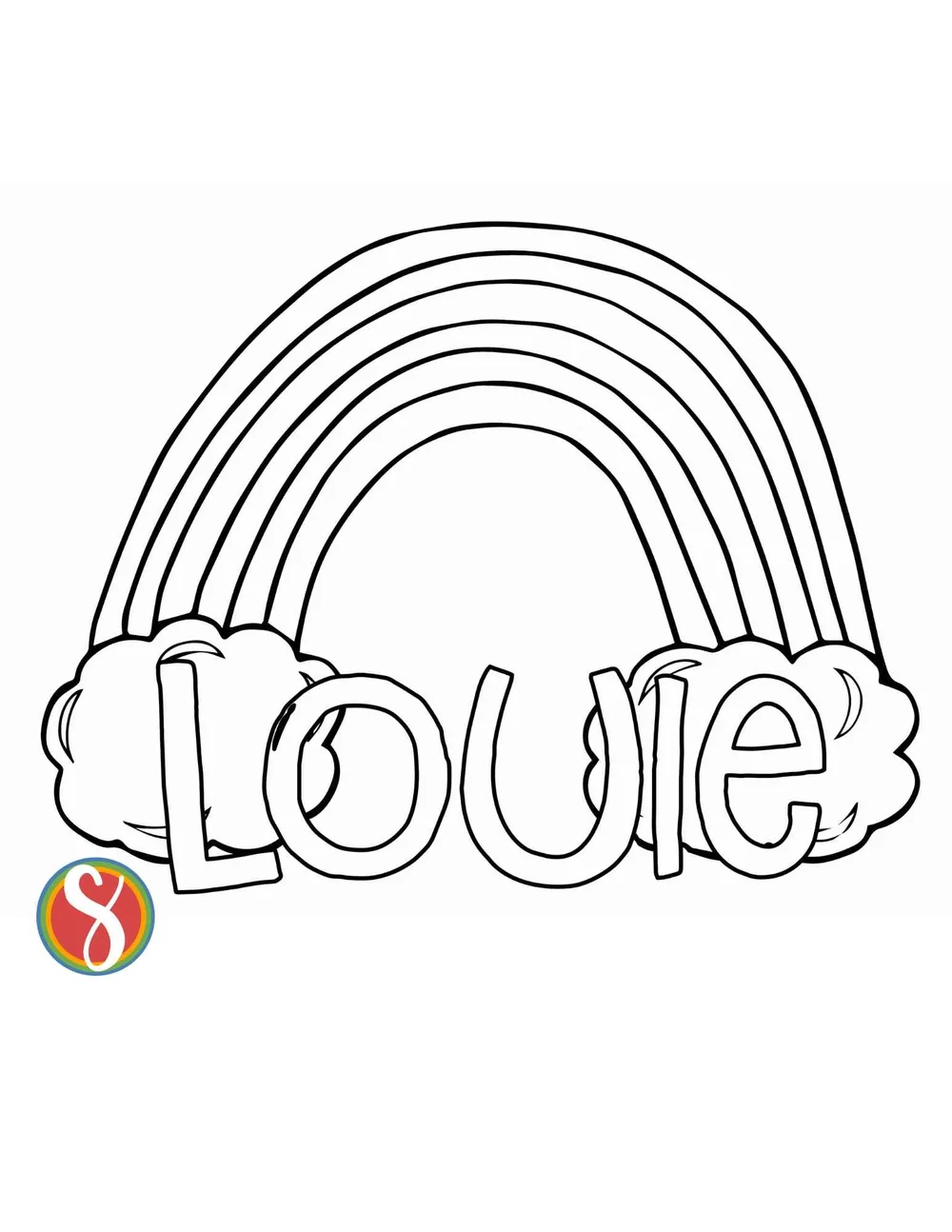Free Louie Name Coloring Pages — Stevie Doodles