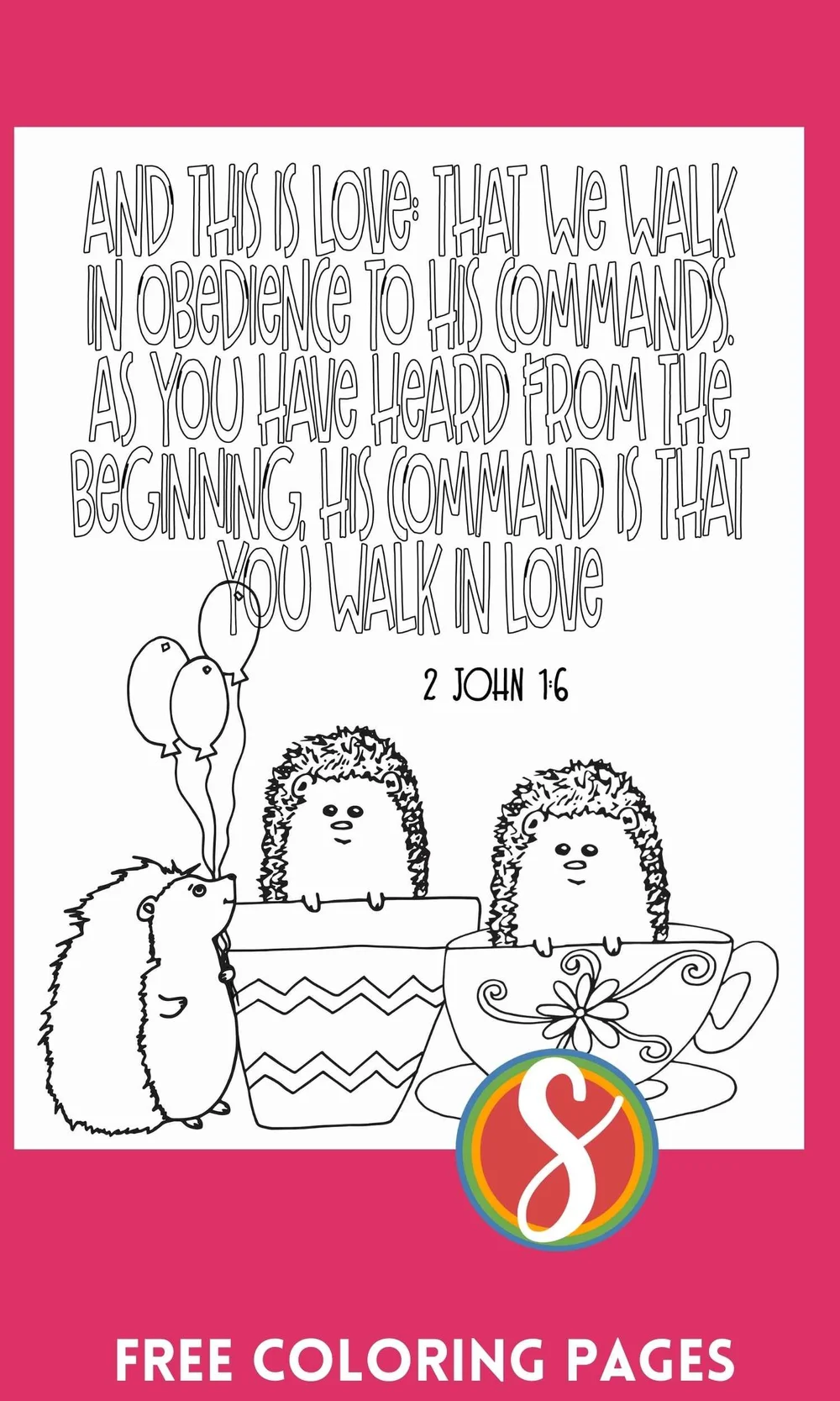 Free 2 John Coloring Pages — Stevie Doodles