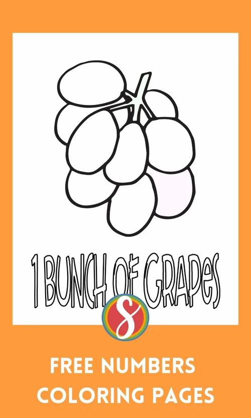 Free Numbers 1-10 Coloring Pages Fruit — Stevie Doodles