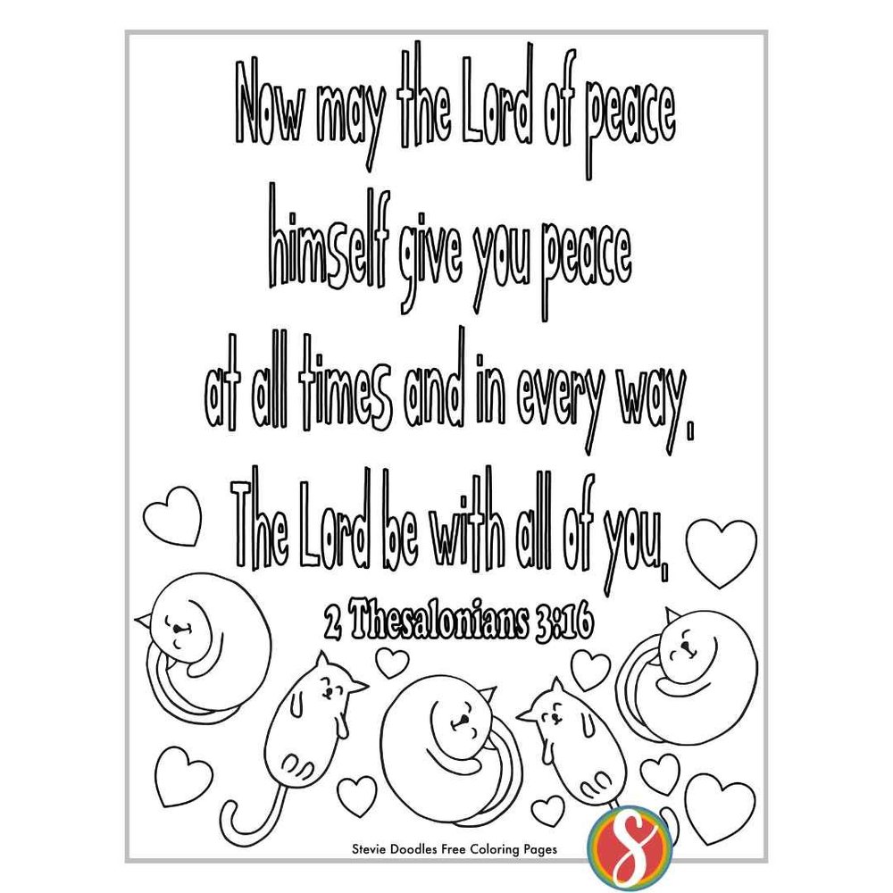 Free 2 Thessalonians Coloring Pages — Stevie Doodles
