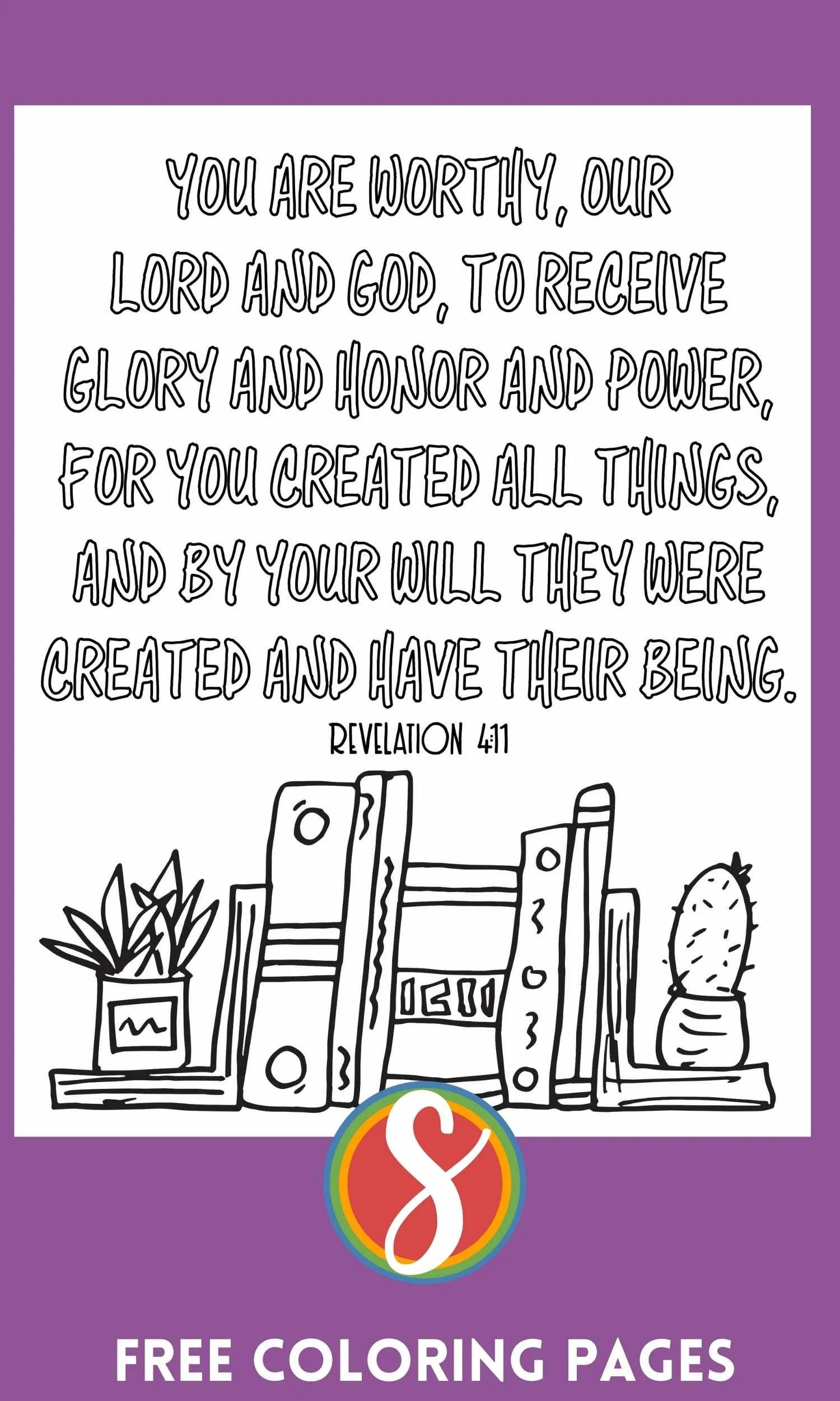 Free Revelation Coloring Pages — Stevie Doodles