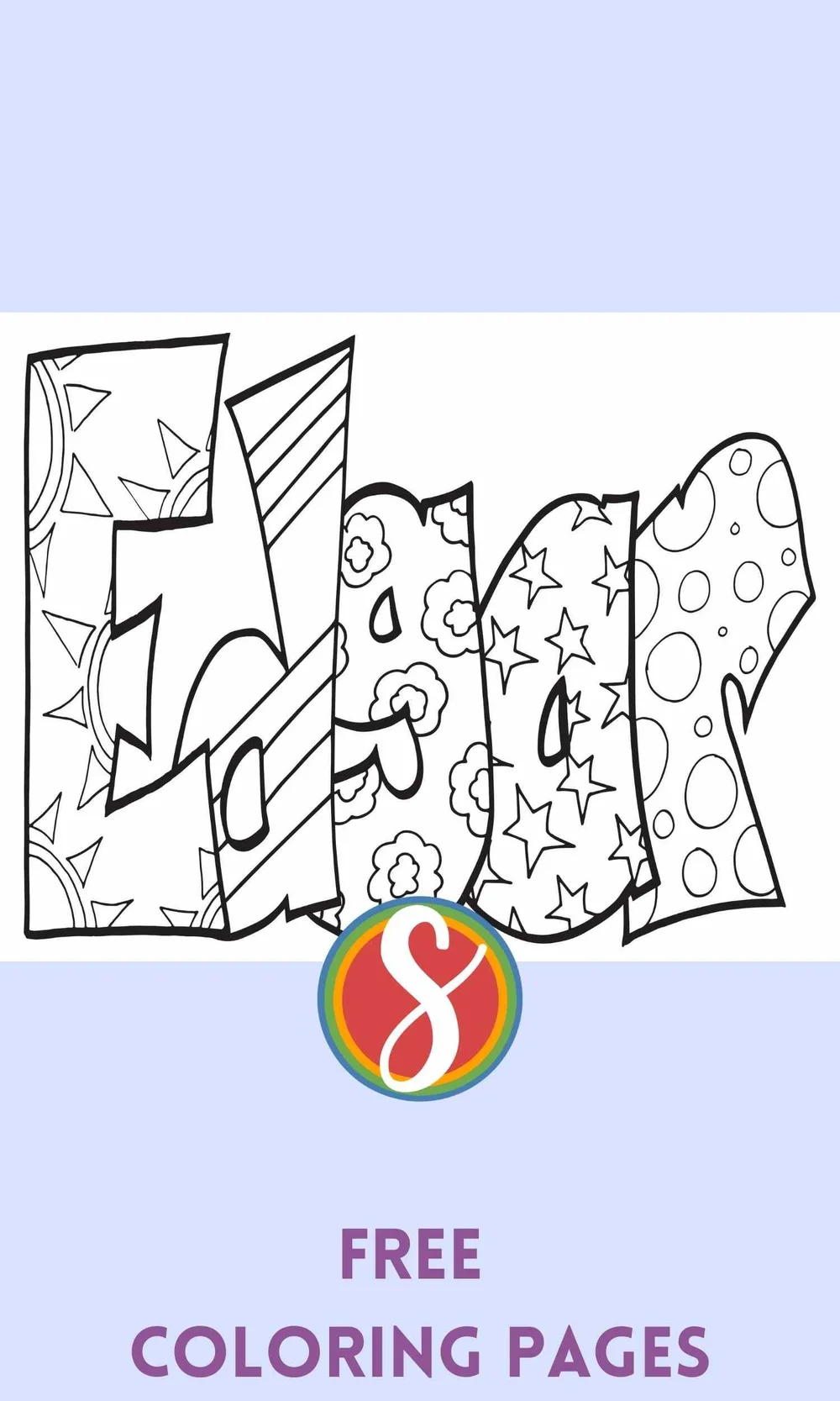 EDGAR - free name coloring page from Stevie Doodles — Stevie Doodles