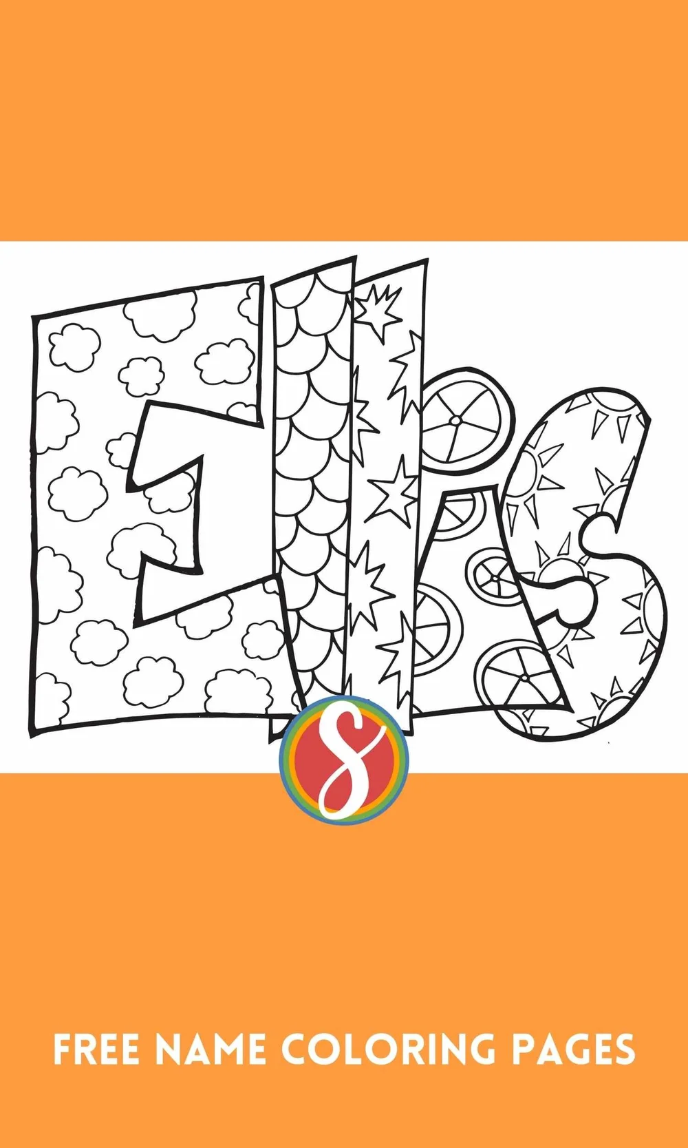 ELLIS! 4 Free Printable Coloring Pages — Stevie Doodles