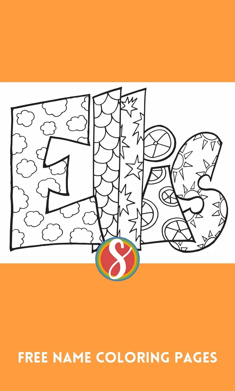 ELLIS! 4 Free Printable Coloring Pages — Stevie Doodles