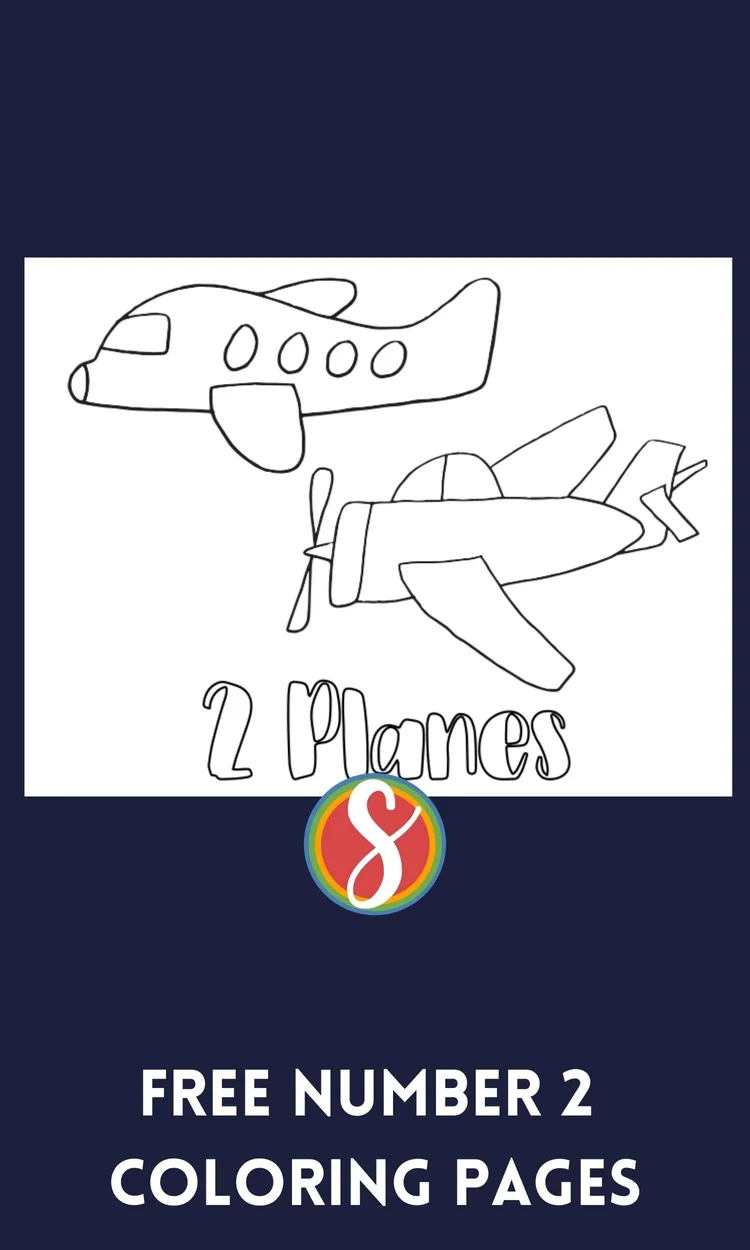10 Free "Number 2" Coloring Pages — Stevie Doodles