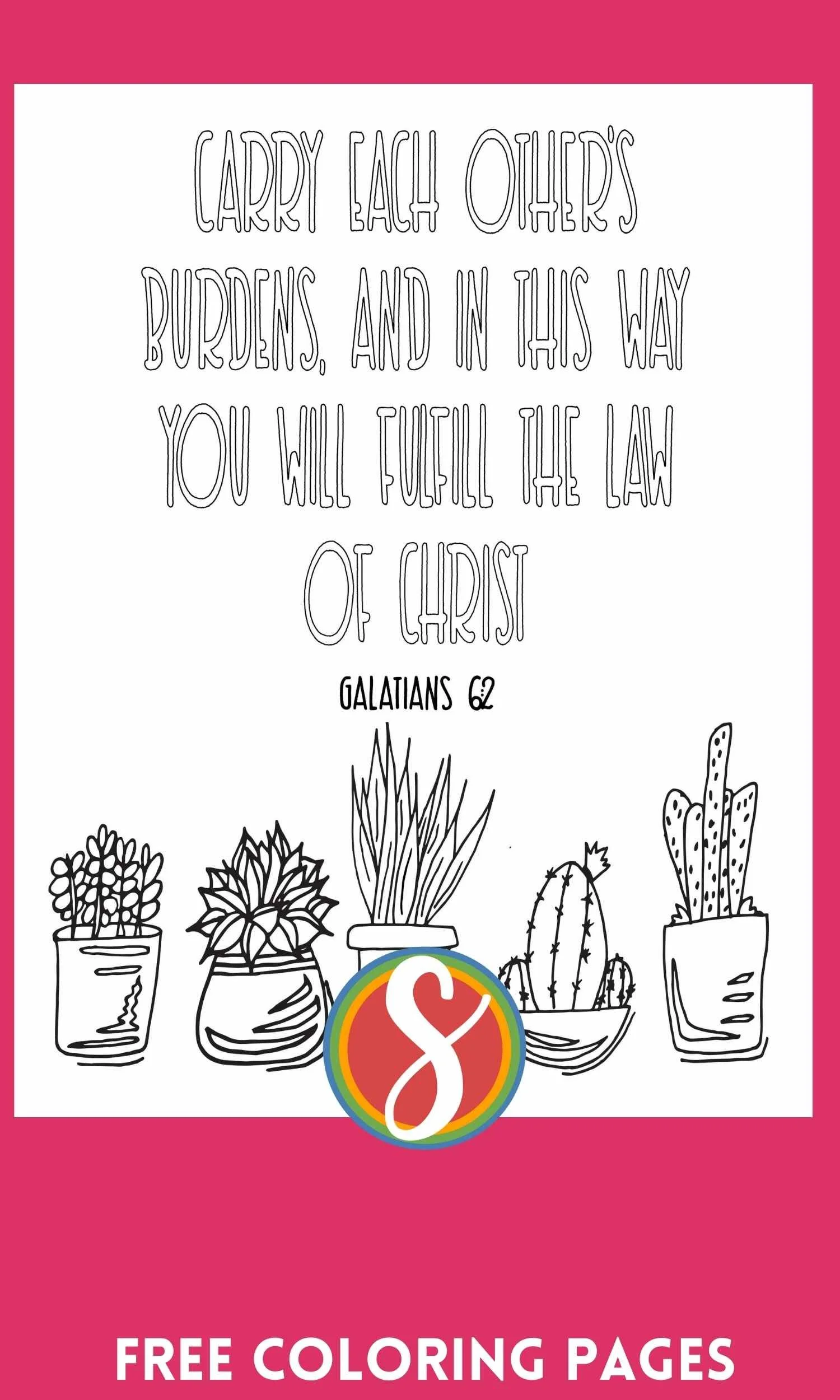 Free Galatians Coloring Pages — Stevie Doodles
