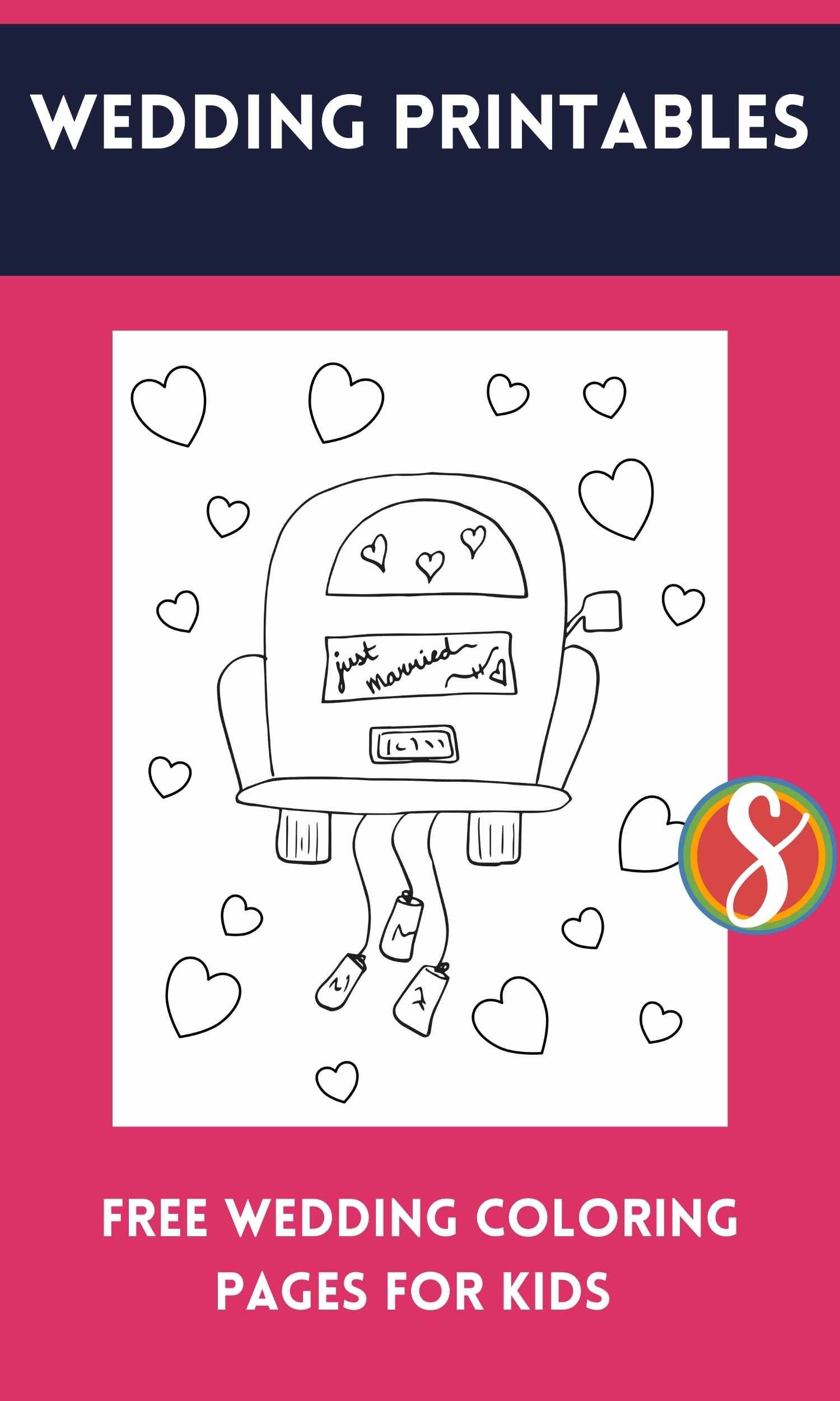 Free Wedding Coloring Pages — Stevie Doodles