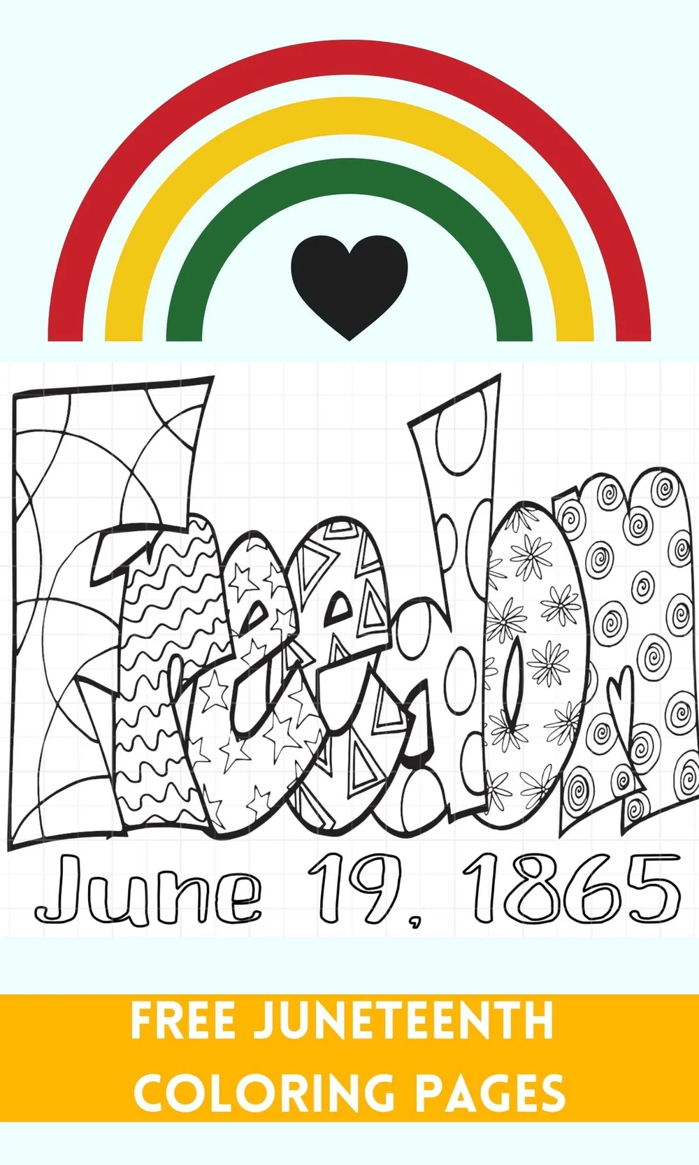Free Juneteenth Coloring Pages — Stevie Doodles
